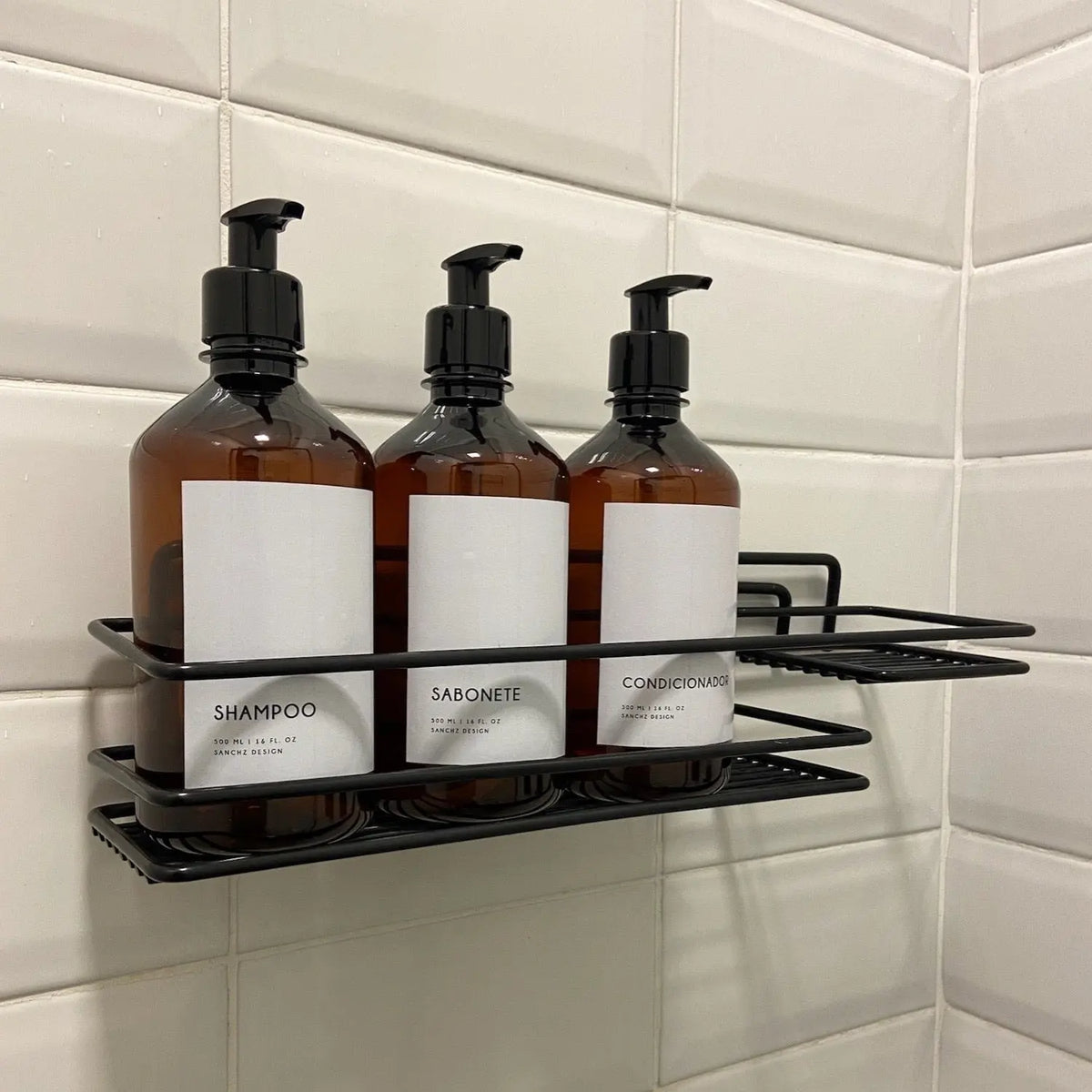 Kit Banheiro Completo Minimal 500ml | Sanchz Design